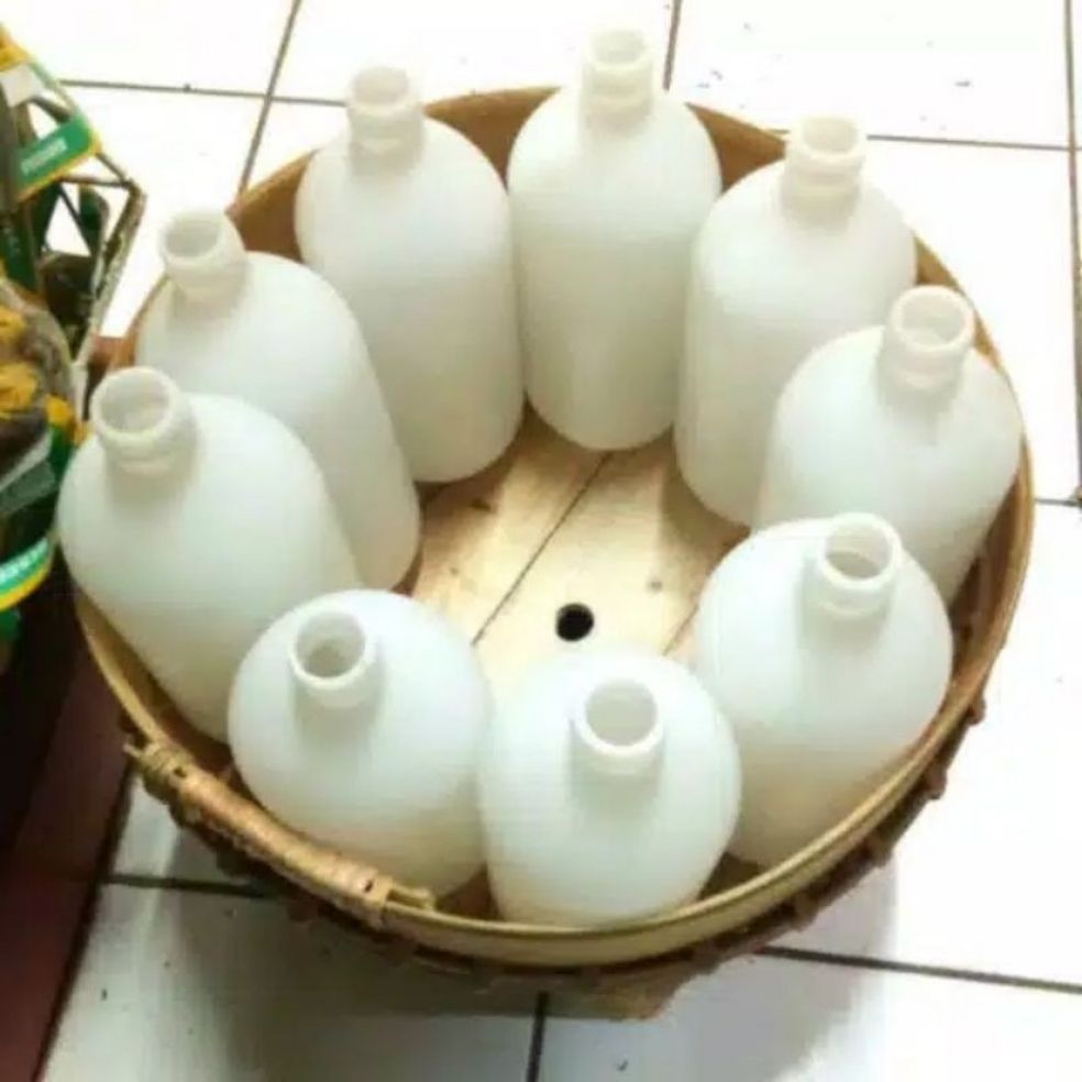 10 botol jamu plastik / botol bensin ukuran 1liter bahan tebal | Lazada ...
