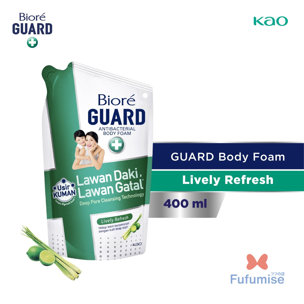 BIORE Guard Body Foam Refill Sachet 400ml | Sabun Cair | Sabun Mandi ...