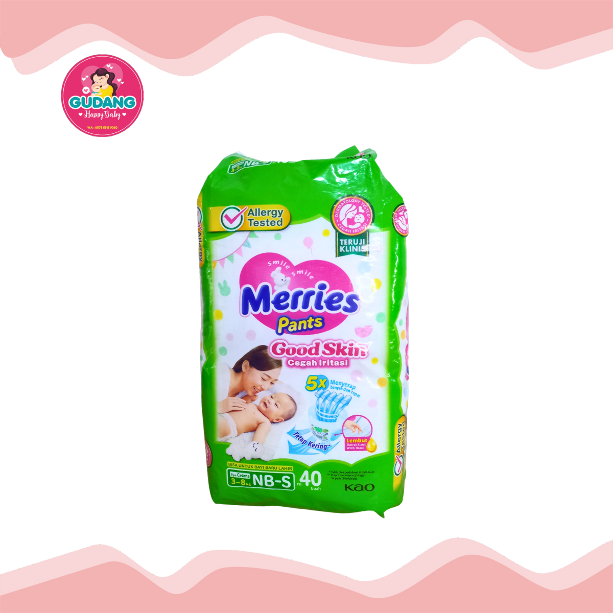 Merries Good Skin Pants Popok Bayi Sekali Pakai NB-S40 | Lazada Indonesia