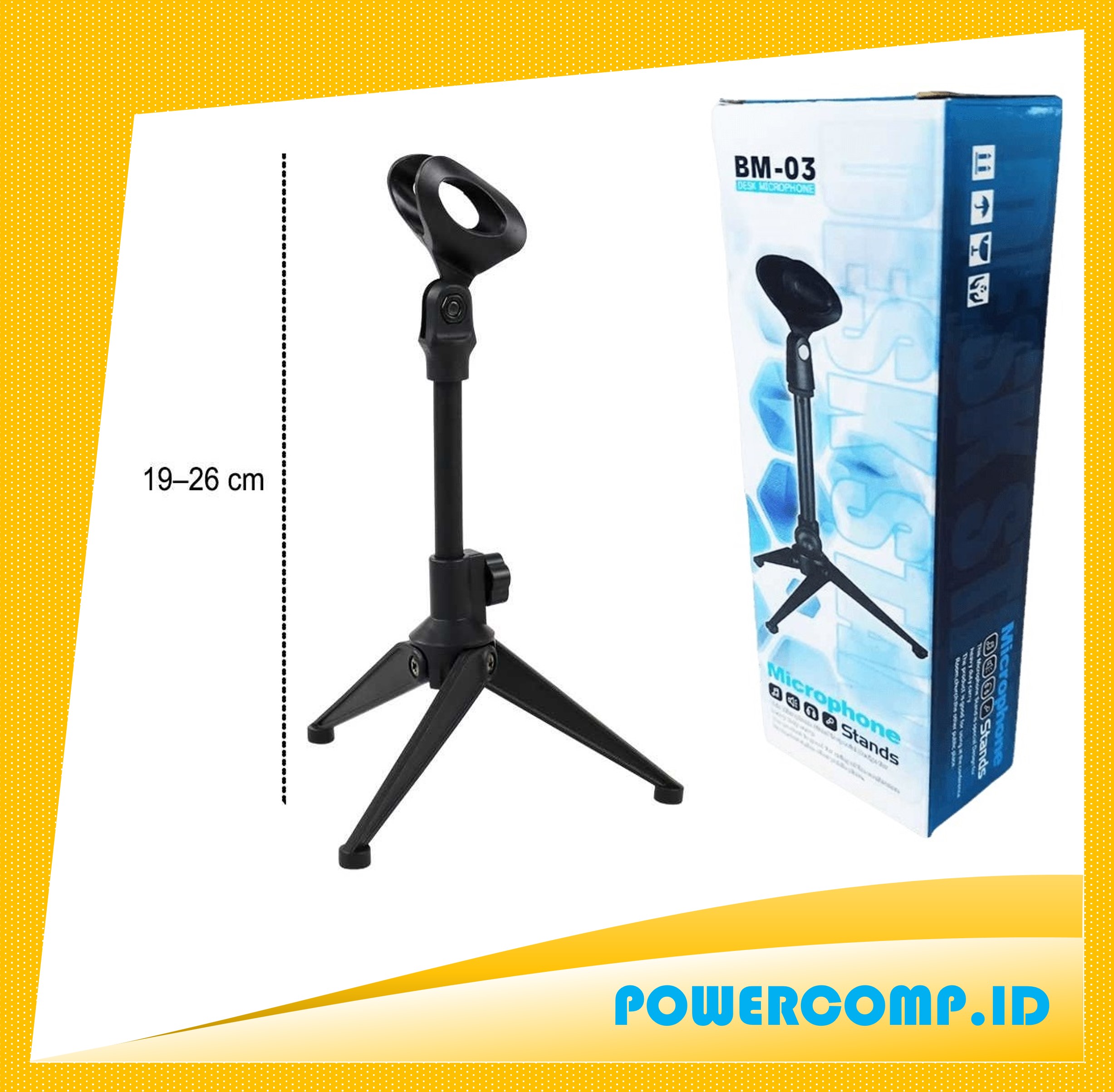 Dawndesslo BM-03 Stand Mic Pendek? Dudukan Mic? Stand Mikrofon Desktop ...