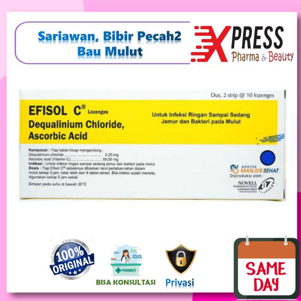 ⚡XPRESS⚡ Efisol Lozenges Permen Tablet Effisol Efissol Effisol | Lazada ...