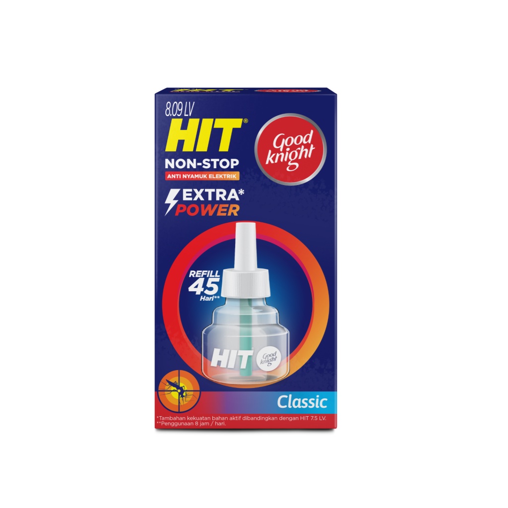 Hit Non -Stop Set 1 Paket Hemat 1 Reffil 33ml,Fresh/Obat Nyamuk ...
