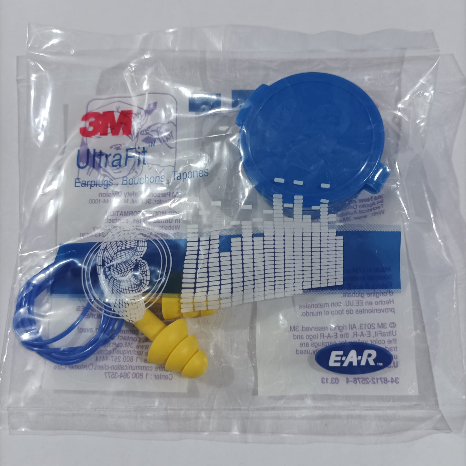 3M earplug ultrafit 4002 with casing/ear plug/penutup telinga kuping ...