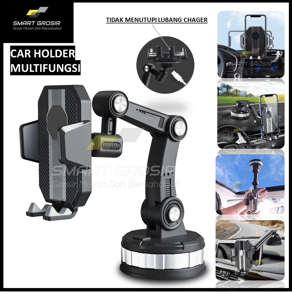 Holder Hp Mobil 4 in 1 HD61 Dudukan Handphone Universal Untuk ...