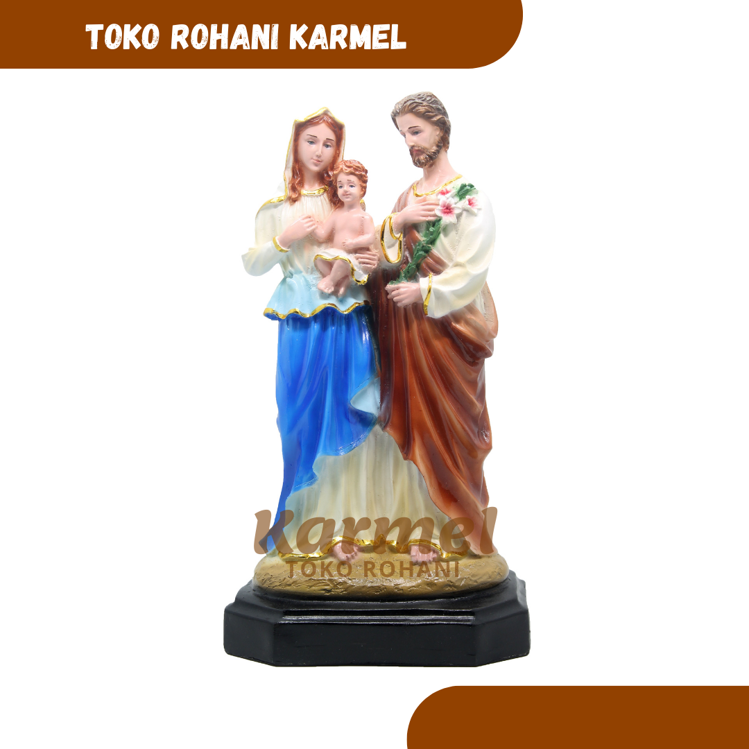 PATUNG KELUARGA KUDUS GENDONG 30 CM / PATUNG KATOLIK / PATUNG YESUS ...