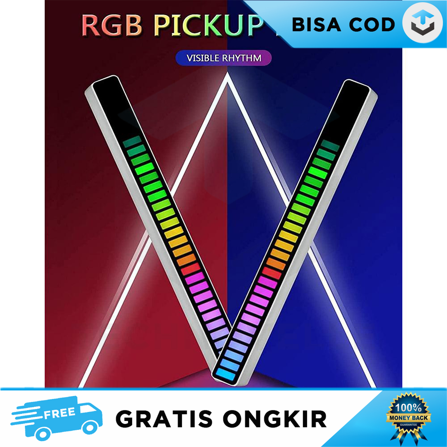 LAMPU RGB MUSIK SPEAKER MUSIC SOUND CONTROL BAR STRIP AUDIO SPECTRUM ...