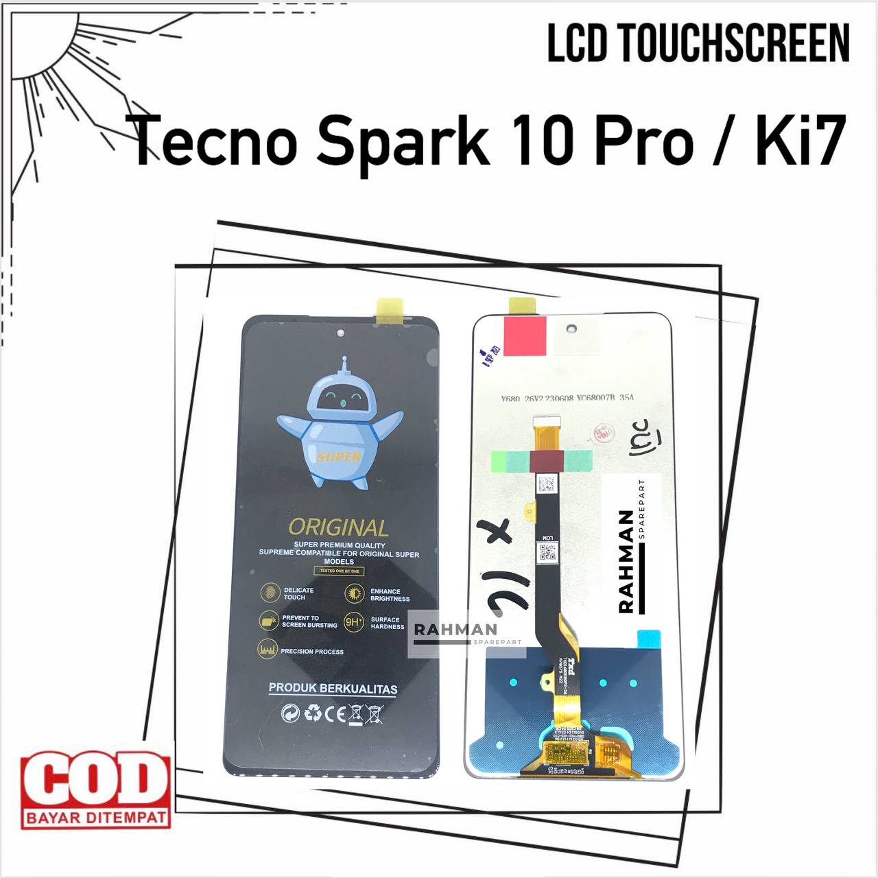 LCD TOUCHSCREEN TECNO SPARK 10 PRO Ki7 FULLSET | Lazada Indonesia