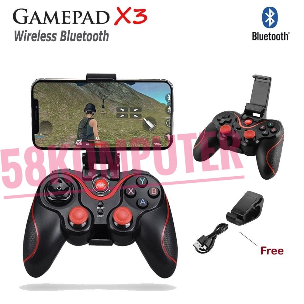 Stik Ps2 Wireless Gamepad X3 Original Bluetooth Wireless Joystick Stik ...