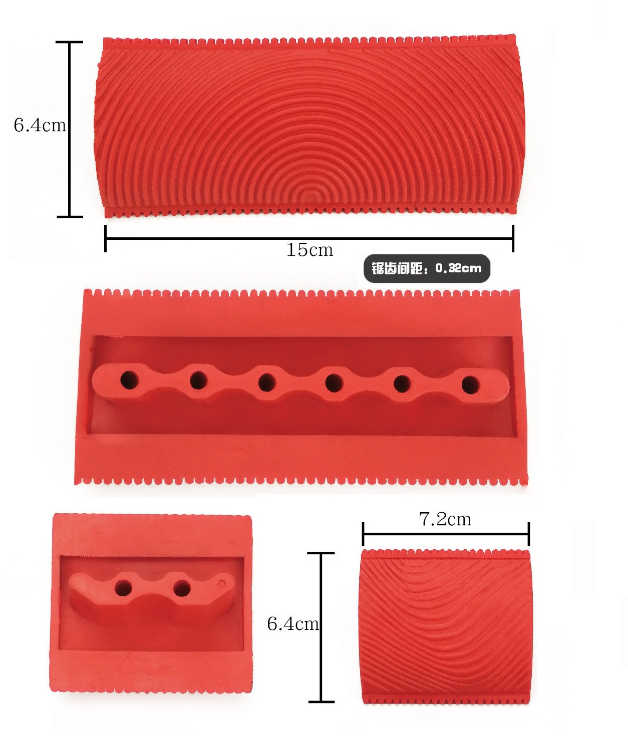 Alat Membuat Motif Kayu Rubber Wood Graining Pattern tool Kuas Motif ...