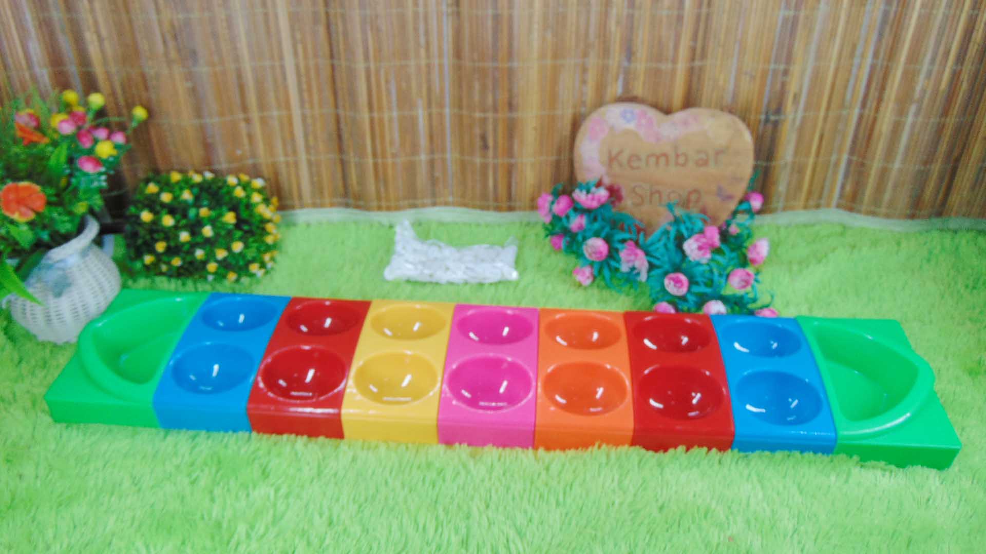 DKN-RAINBOW Dakon Congklak Congkelak RAINBOW PELANGI Mainan Anak Jadul ...