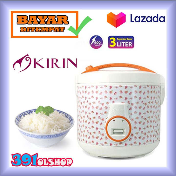 KIRIN MAGIC COM JUMBO / RICE COOKER KRC-188WH / 188 WH 3 LITER MURAH DAN BERGARANSI | Lazada ...