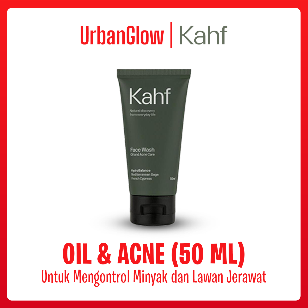 KAHF Oil and Acne Care Face Wash (50 ml) - UrbanGlow | Lazada Indonesia