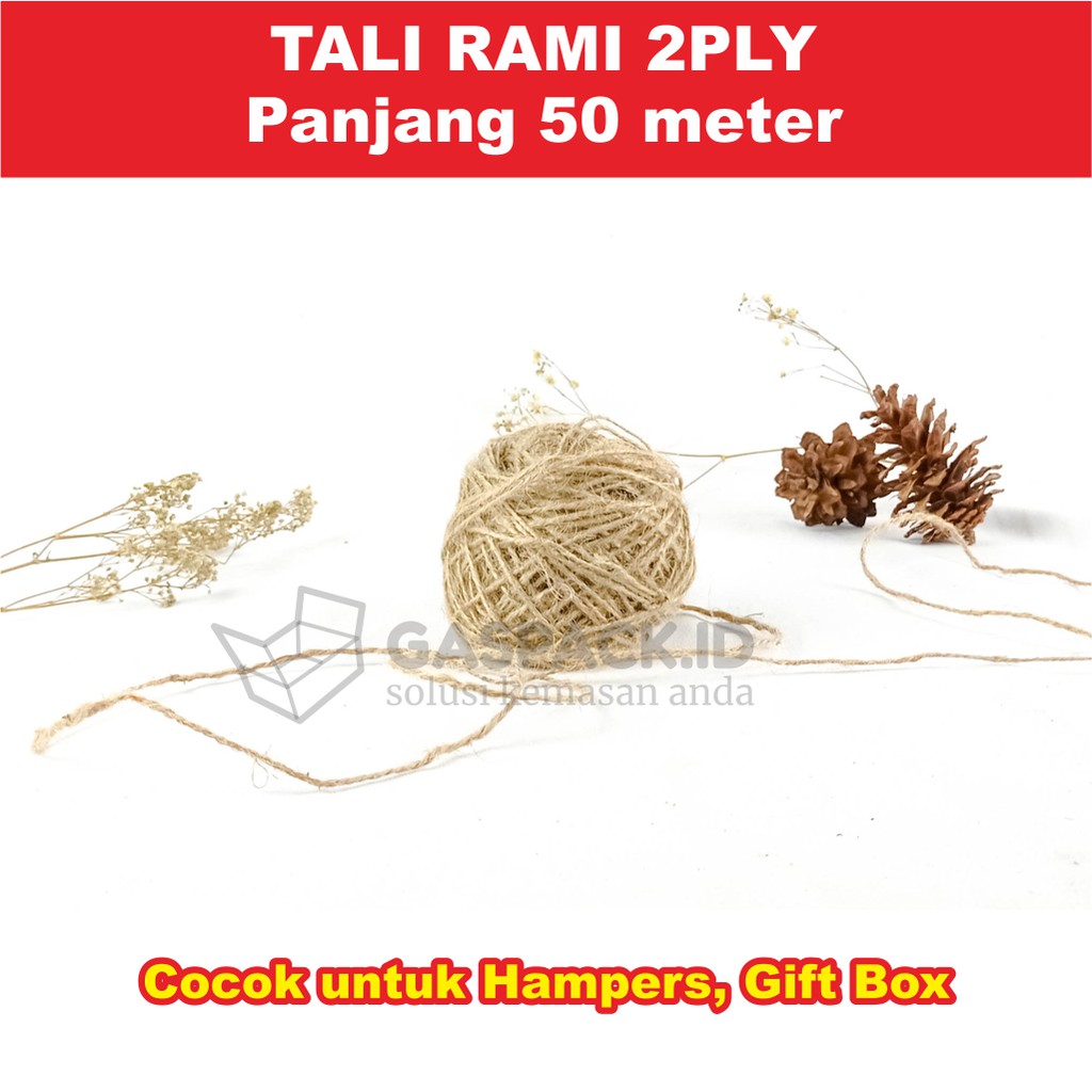 TALI RAMI ATAU TALI GONI 2 PLY PANJANG 50 METER | Lazada Indonesia