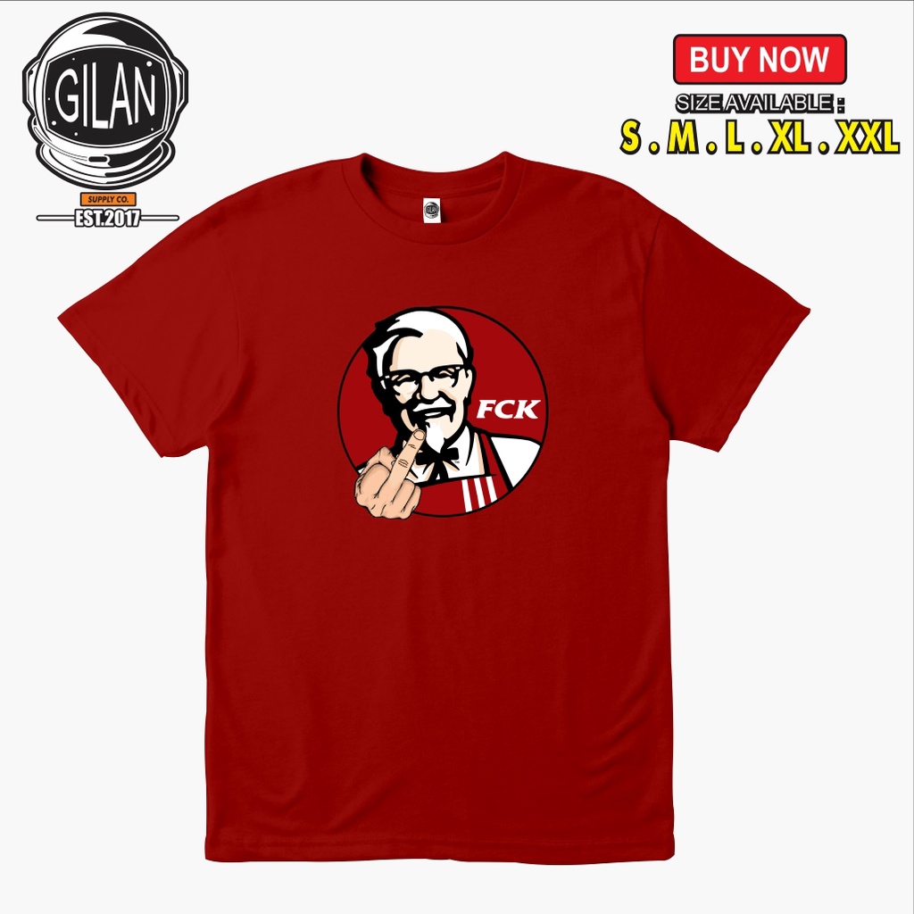 Kaos Baju KFC FCK Logo Kaos Distro Unik | Lazada Indonesia
