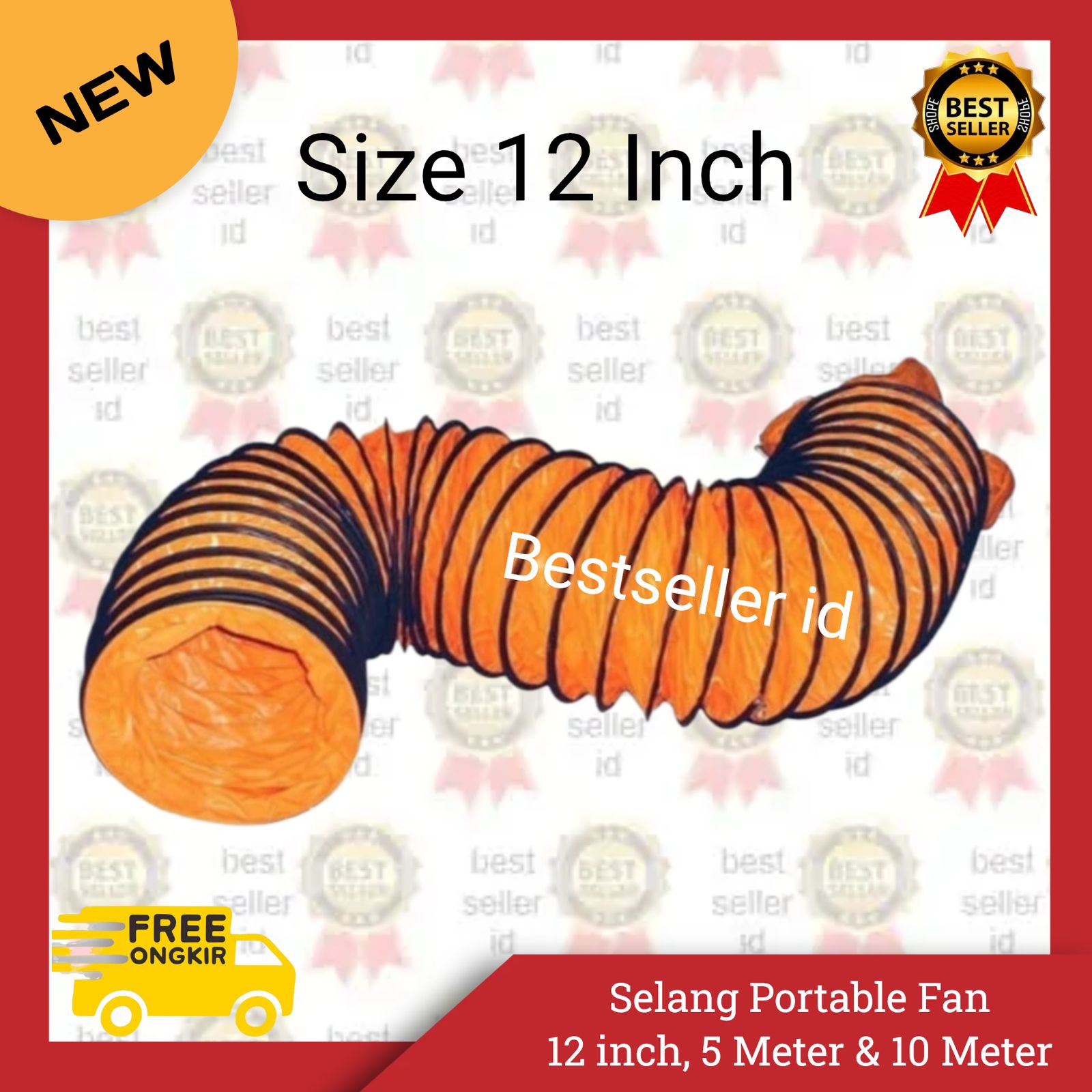 Selang Portable Ventilator 12 inch / Flexible Hose Blower 12 inch ...