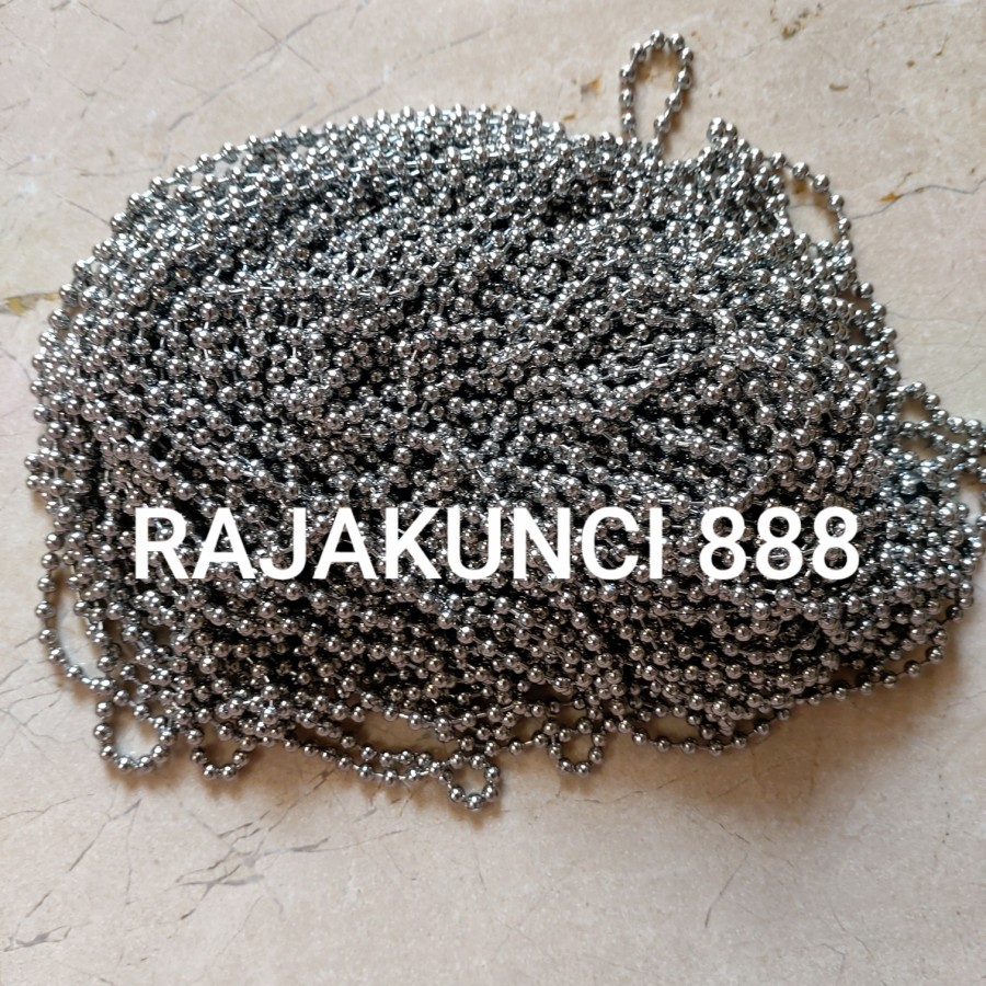 Rantai mote 3.2mm stainless steel / Rantai biji lada / Rantai mote 3.2 ...