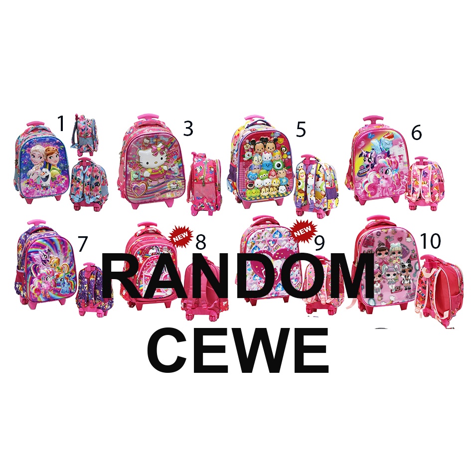 Tas Dorong Anak Laki Laki Trolly Import Murah 2022 Karakter Laki2 ...