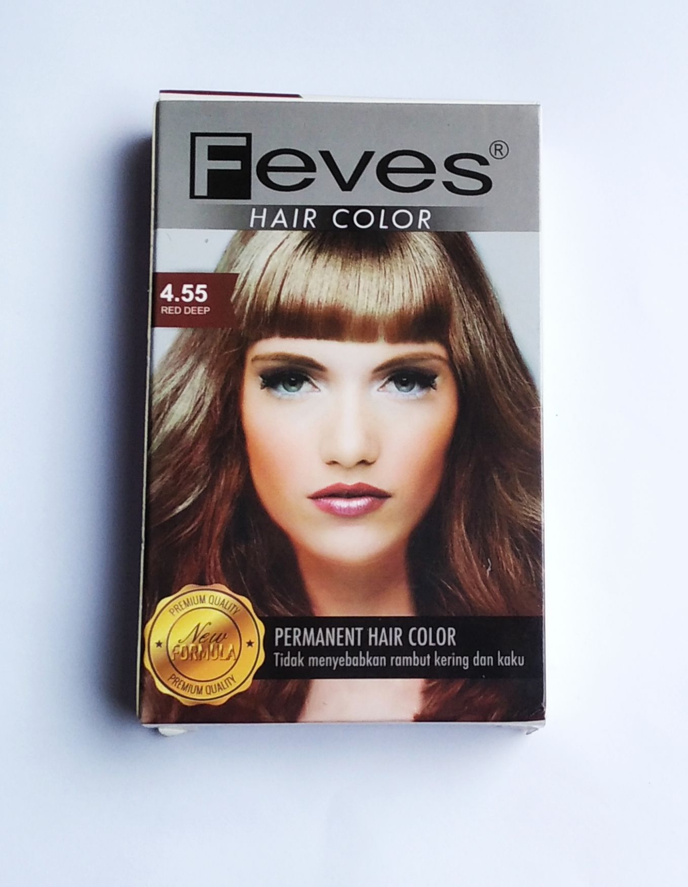 pikok pewarna rambut FEVES red deep | Lazada Indonesia
