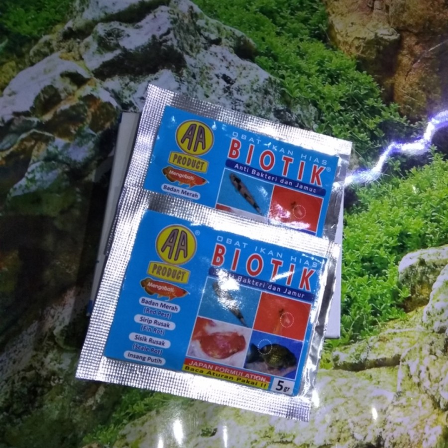BIOTIK OBAT IKAN HIAS BAKTERI JAMUR DAN ANTI STRESS (5 GRAM ) - BIOTIK ...