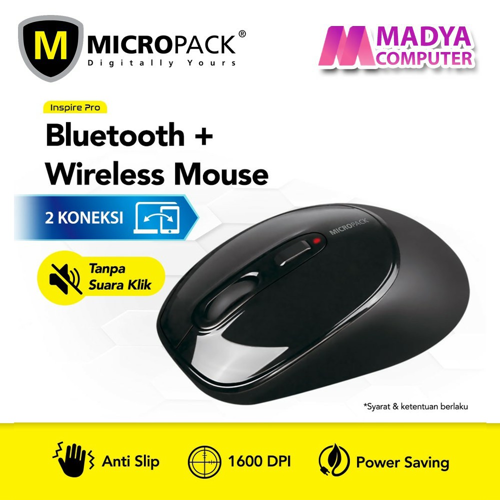 Mouse Wireless Micropack MP-746W - Dual Mode Wireless Mouse | Lazada ...