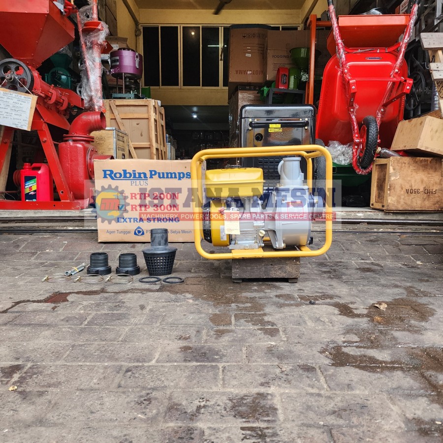 MESIN POMPA AIR BENSIN 3INCI ALKON WP 30 POMPA IRIGASI ROBIN RTP 300N ...
