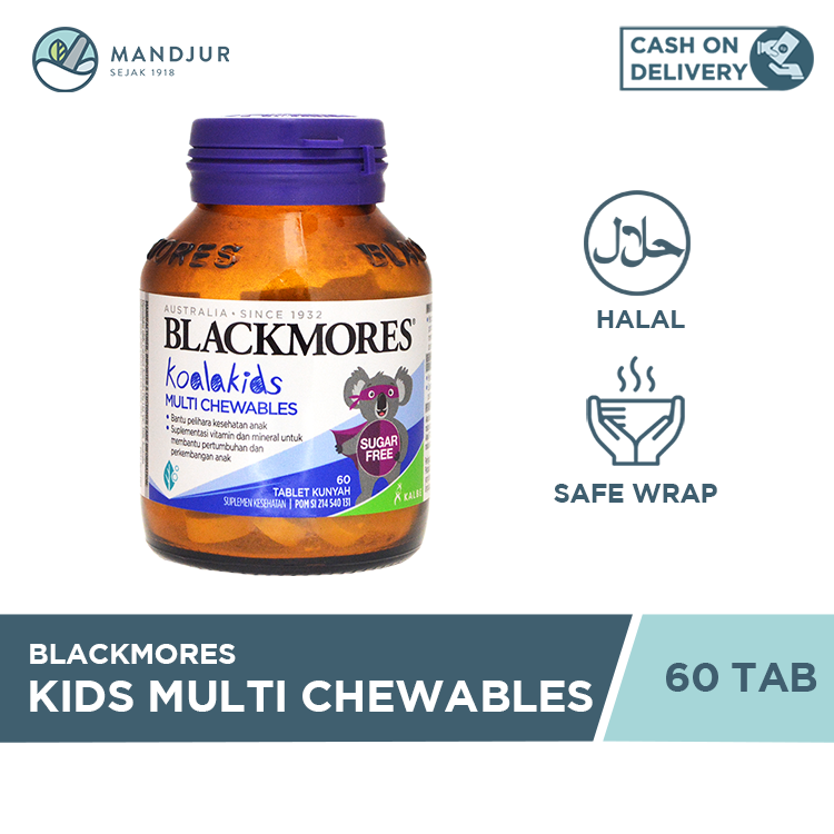 Blackmores Koala Kids Multi Chewables 60 Tablet - Vitamin Anak | Lazada ...