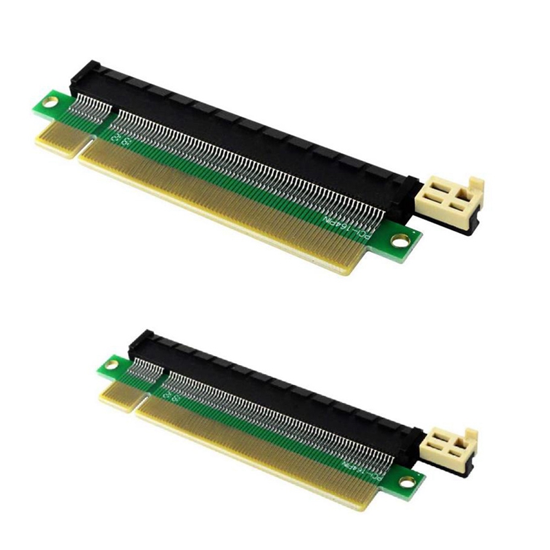 2Pack PCI-E 164 Pin Slot PCI-Express 16X Riser Card, Male to Female ...