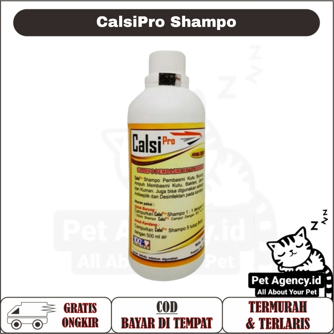 Shampo Burung CalsiPro Calsi Pro Pembasmi Kutu Jamur Bakteri Kuman ...