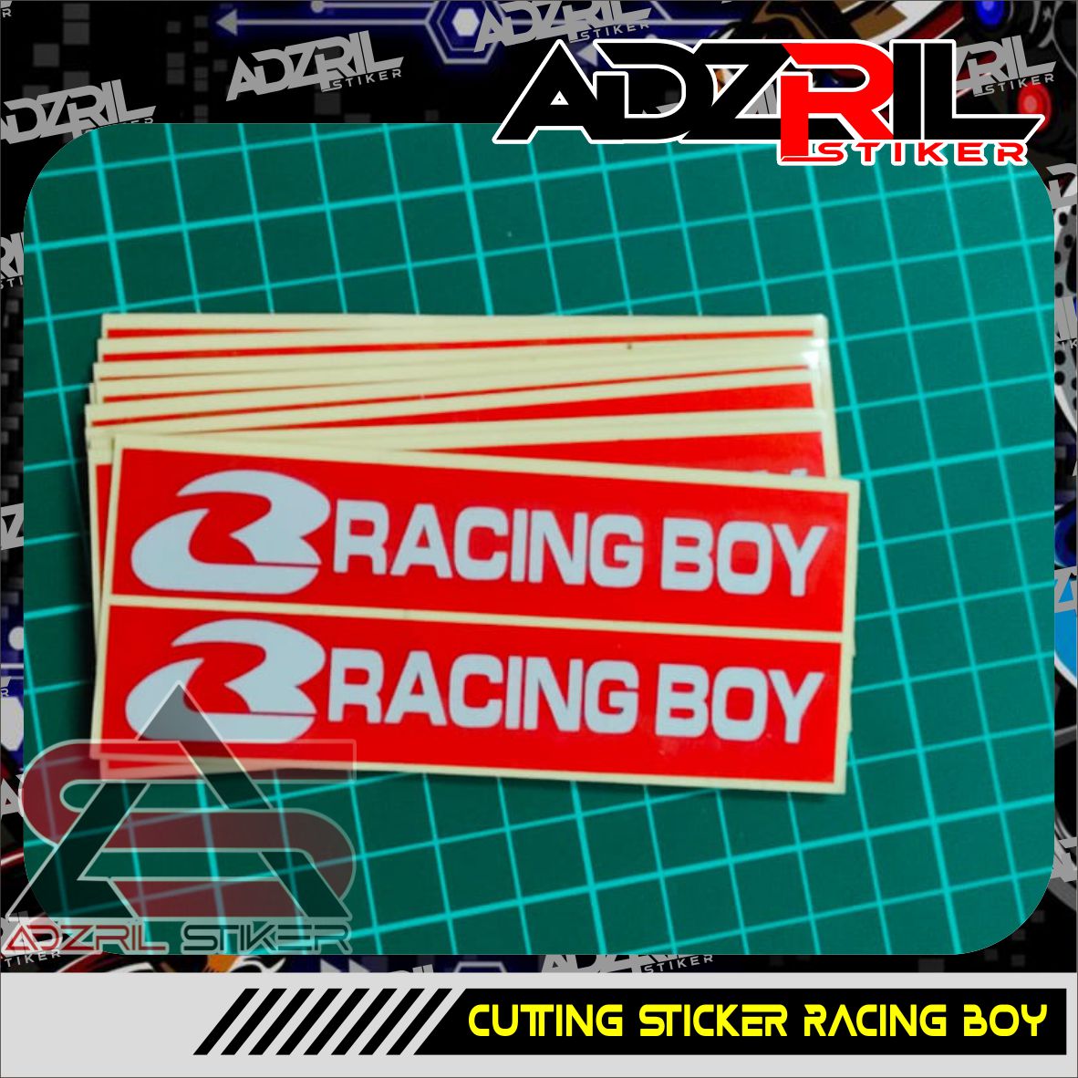 STICKER RACING BOY /STICKER MOTOR / STICKER LAPTOP/ STIKER KACA ...