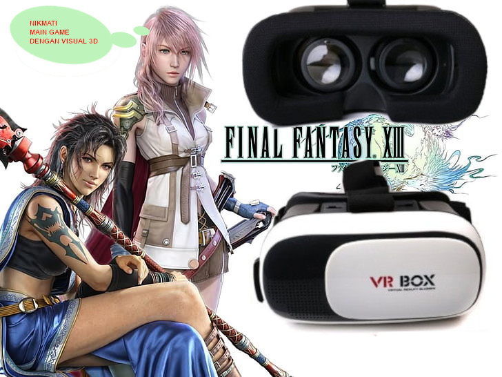 Kacamata VR Box 3D Reality Visual Gaming 3D Glasses Kacamata Nonton ...