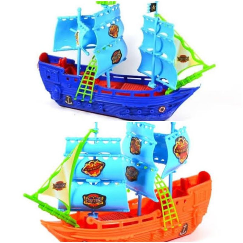 Mainan Anak Perahu Layar/ Perahu Bajak Laut/ Kapal Laut | Lazada Indonesia