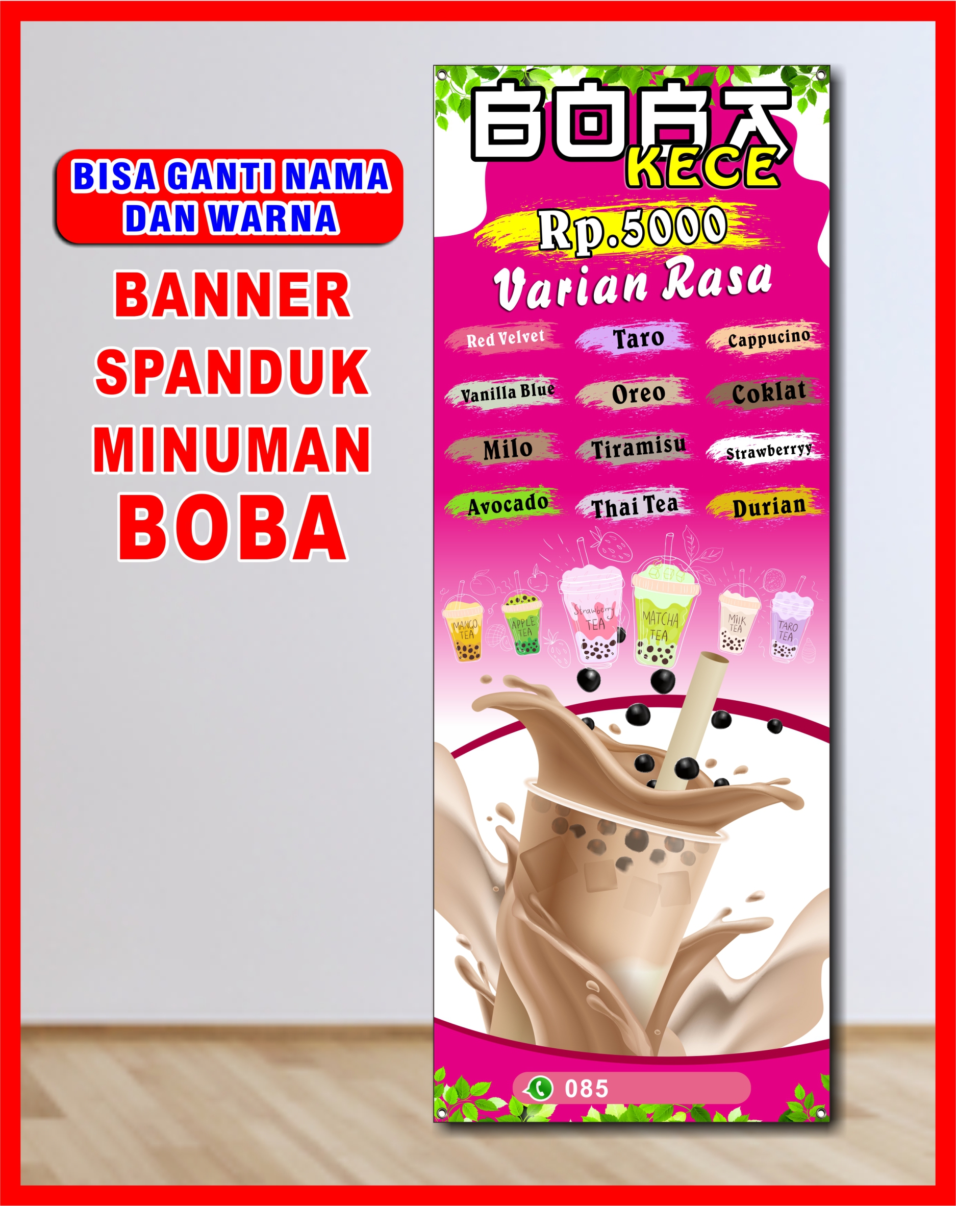 Banner BOBA, Spanduk BOBA, ( Bayar Ditempat ) 160x60 cm | Lazada Indonesia