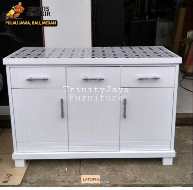 Lemari Dapur Bawah Kitchen Set Bawah Meja Dapur Kayu Plywood | Lazada ...