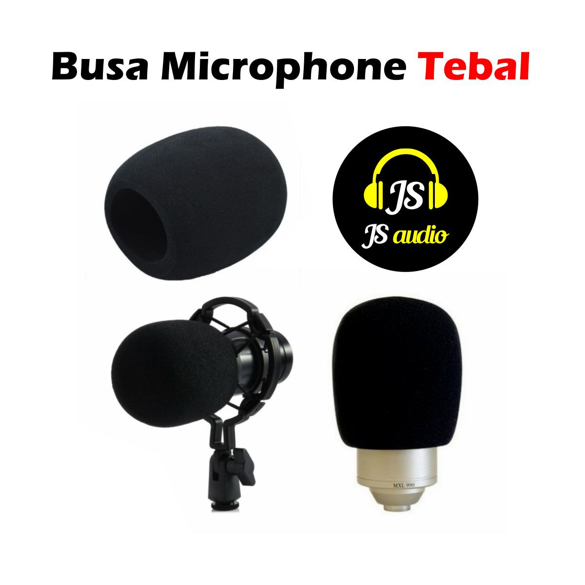BUSA MICROPHONE TEBAL / SPON MIC / FOAM SARUNG MICROPHONE / BUSA MIC ...