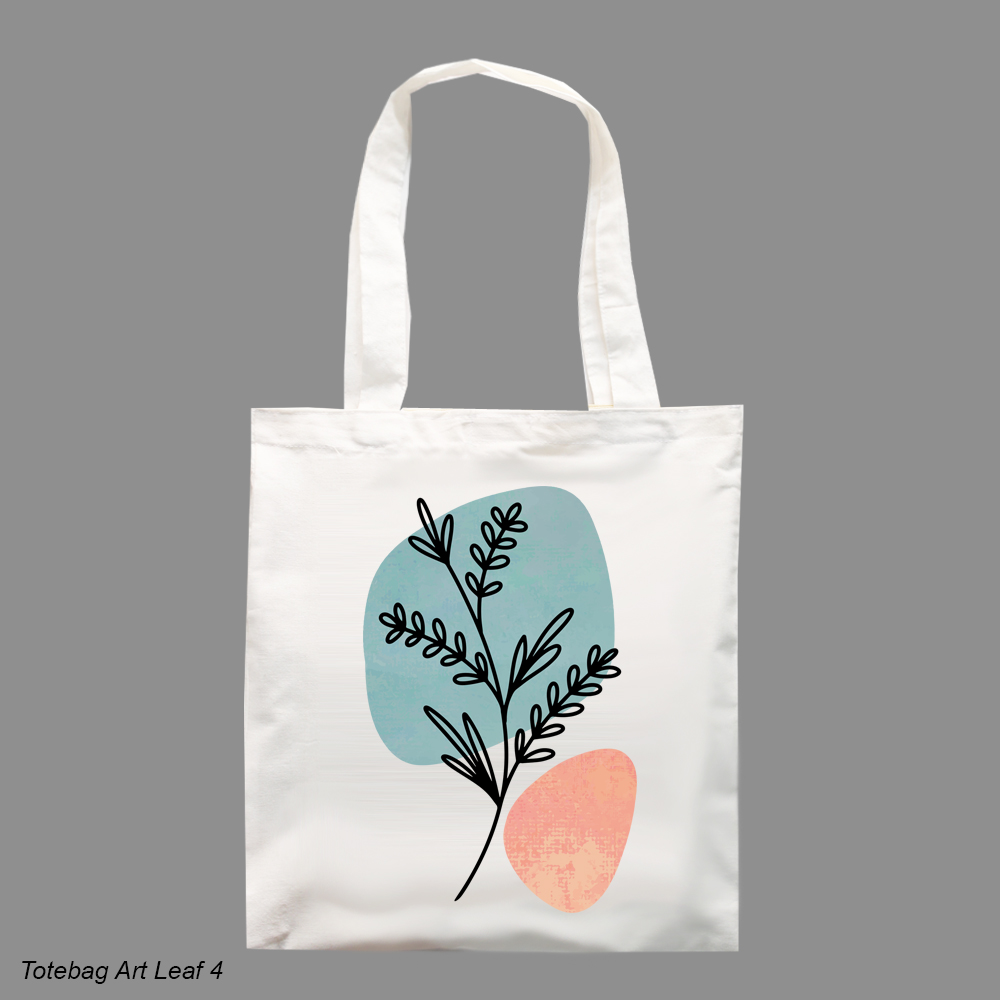 Totebag Aesthetic Resleting Korea Art Leaf | Lazada Indonesia