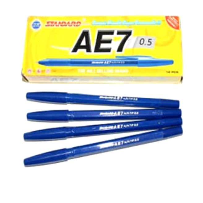 PULPEN STANDARD AE7 0.5 WARNA BIRU ISI 12 PSC | Lazada Indonesia