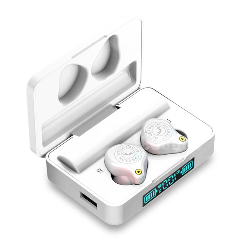 Temoo XS Plus หูฟังบลูทูธ V5.0 TWS ไร้สายที่แท้จริงหูฟังสเตอริโอ 9D หูฟังไร้สายสำหรับเล่นกีฬา ...