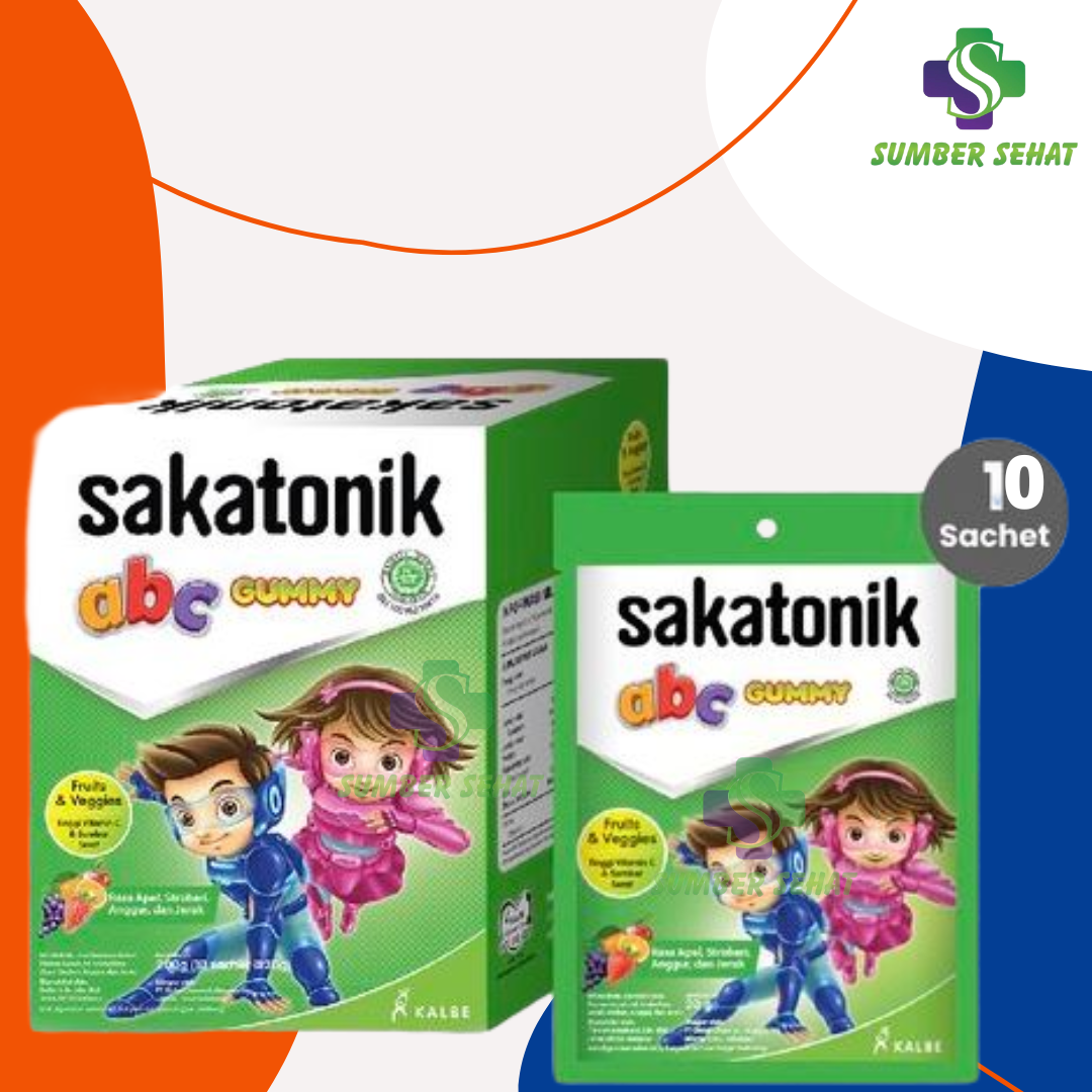 SAKATONIK ABC GUMMY FRUITS AND VEGGIES BOX 10 SACHET | Lazada Indonesia