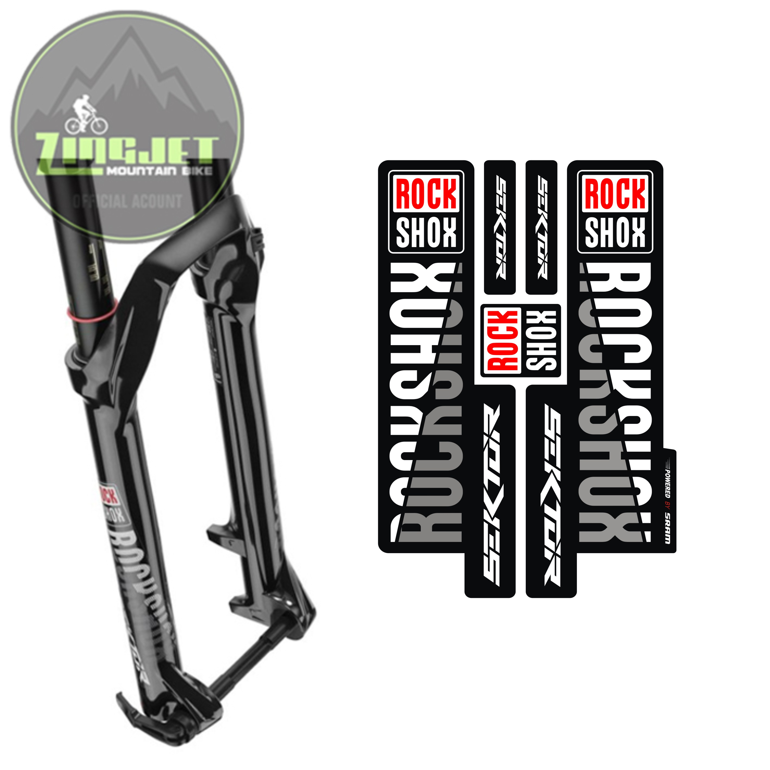 Stiker Fork ROCKSHOX Bahan Decal all size | Lazada Indonesia