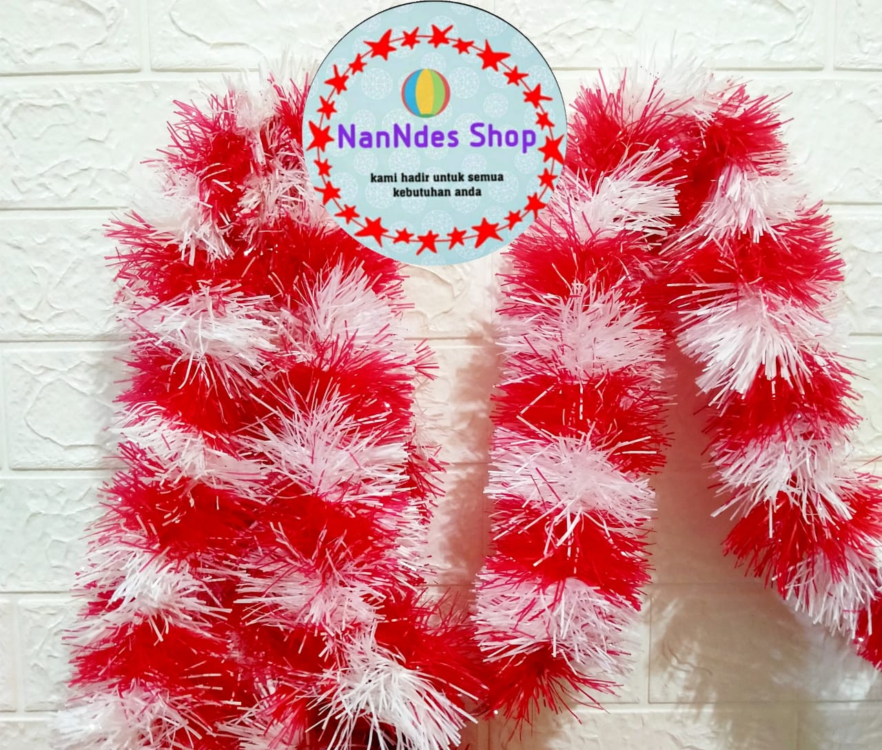 Slinger Merah Putih Besar Tebal Full -Tingsel Kemerdekaan HUT RI Hiasan ...