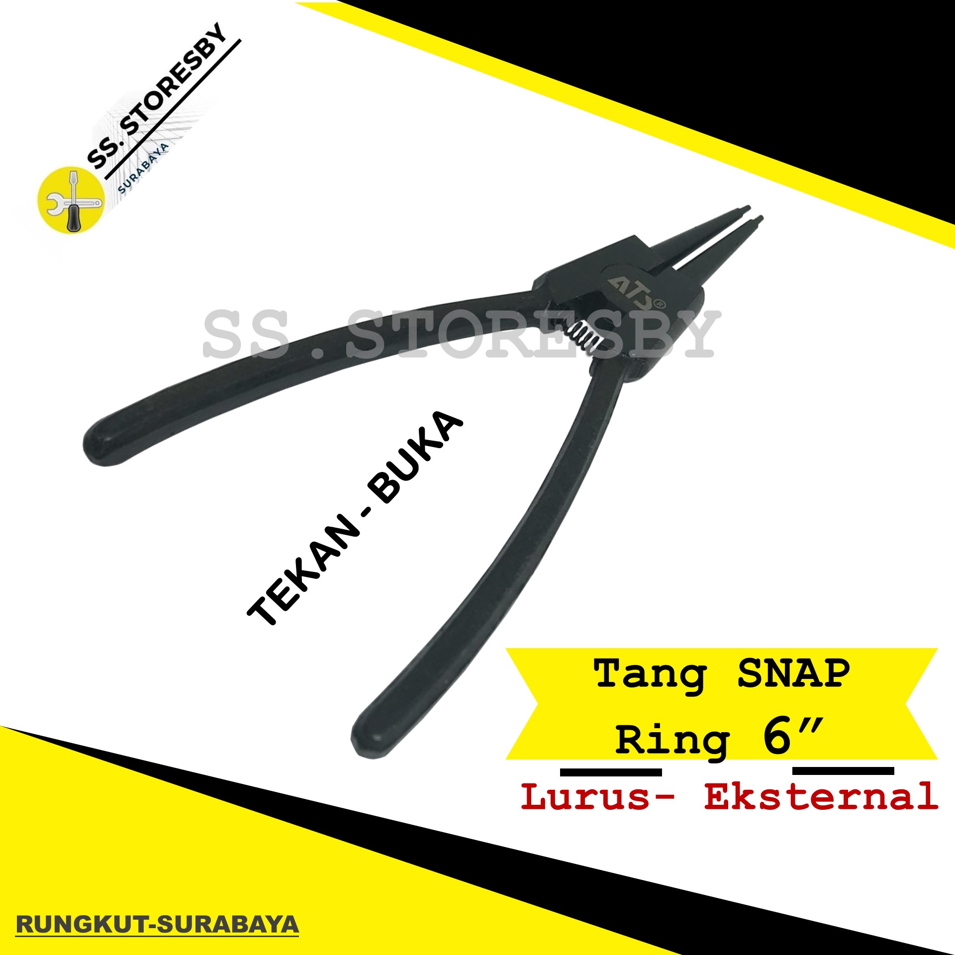 TANG SNAP RING LURUS TEKAN BUKA EKSTERNAL TANG SEPI SPIE SPI PEMBUKA ...
