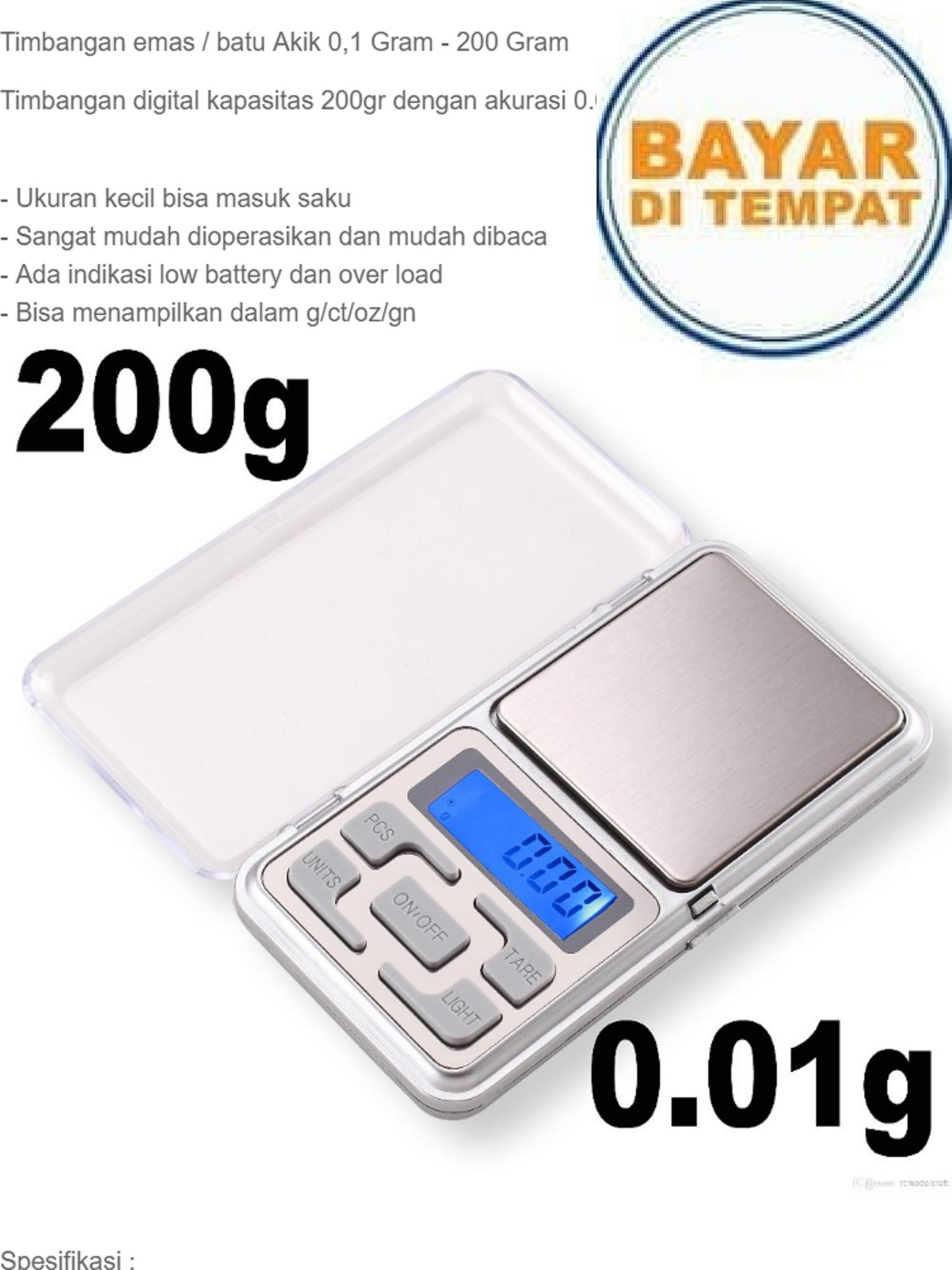 Timbangan Digital Pocket Scale 200-0,01 gram - Timbangan Emas-Silver ...