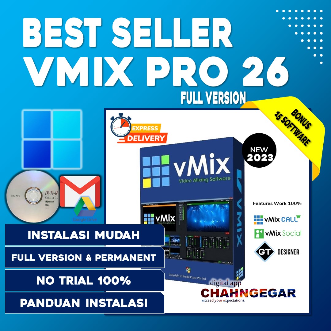vMix Pro 26 Full Version Lisensi Lifetime vMix Video Call, GT Designer ...