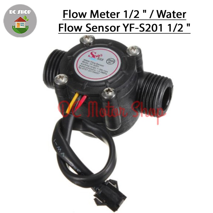 Flow Meter 1/2 / Water Flow Sensor YF-S201 1/2 | Lazada Indonesia