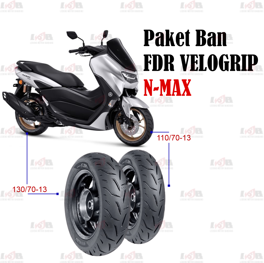 FDR Velogrip 110/70-13 130/70-13 Ban Depan Belakang Tubeless Ring 13 ...