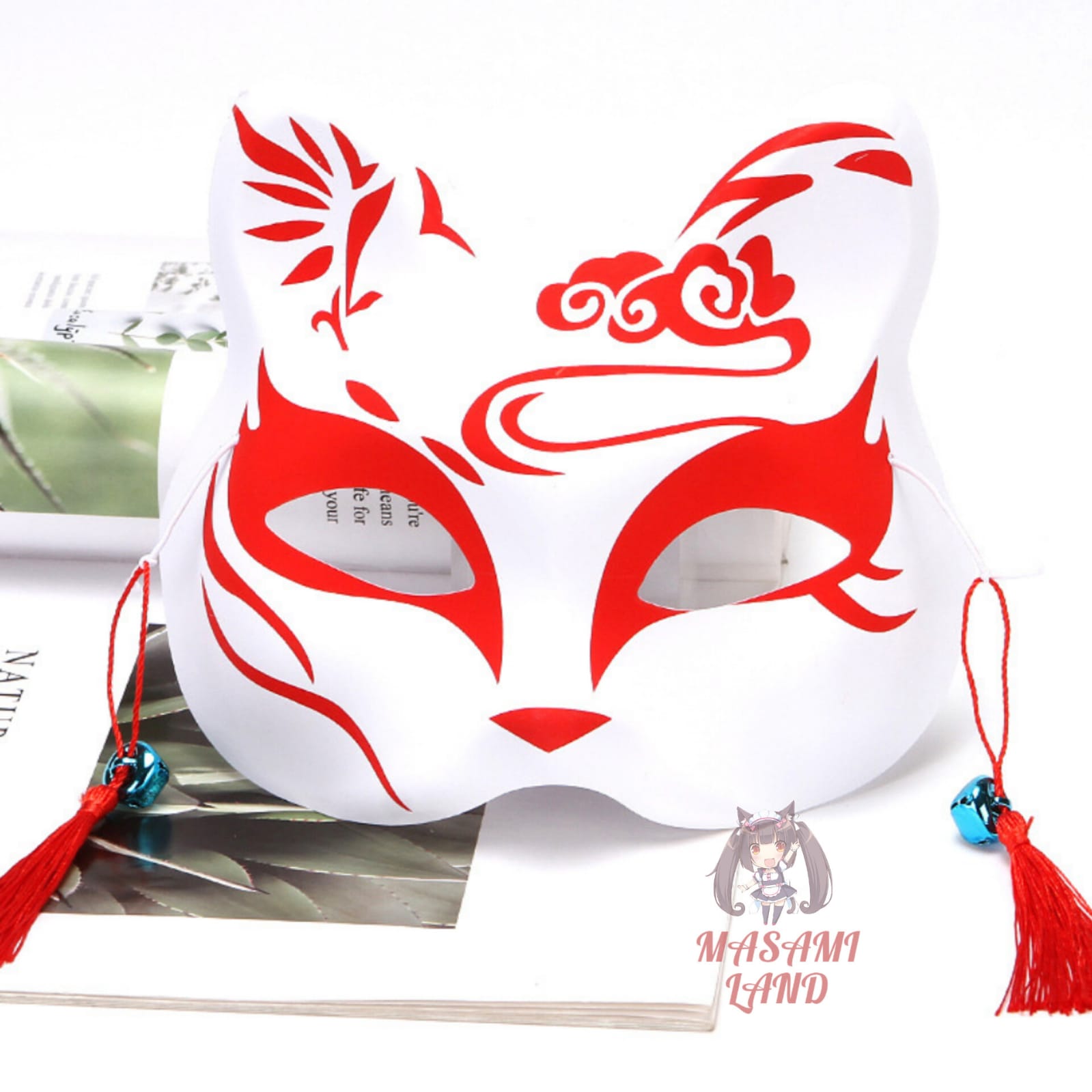 TOPENG KUCING COSPLAY KITSUNE FOX BUNKASAI JAPANESE FESTIVAL MASK ...