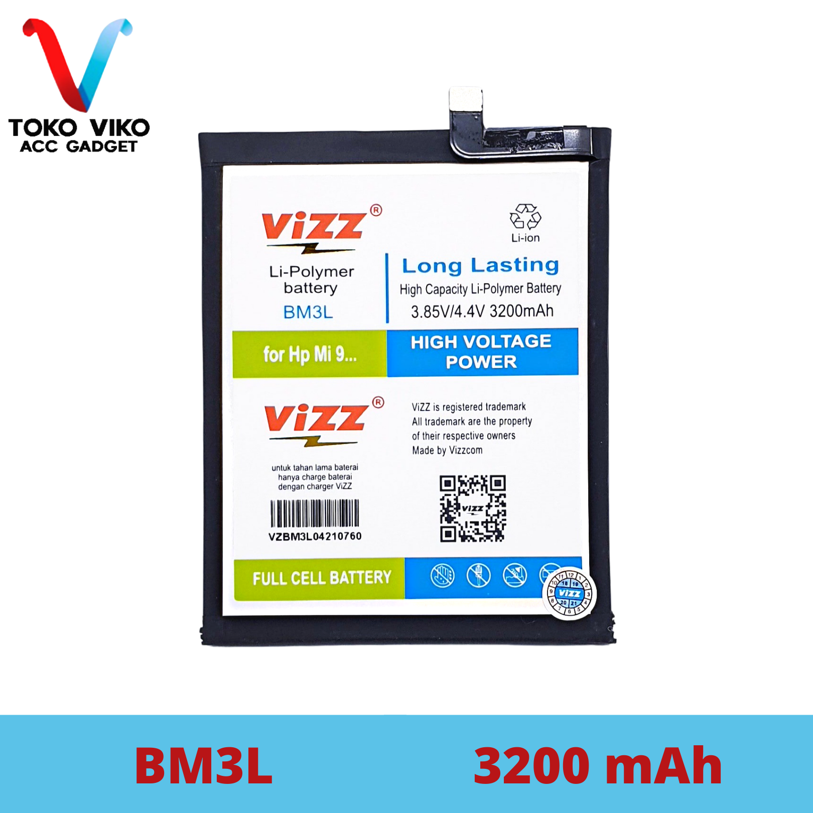 Vizz Xiaomi BM3L Mi 9 / Mi9 Baterai Batre Original | Lazada Indonesia