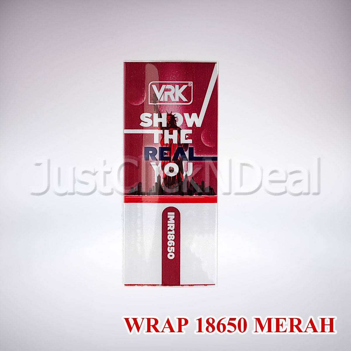 VRK Wrap 18650 PVC Bungkus Baterai Show The Real You Hitam Biru Merah ...