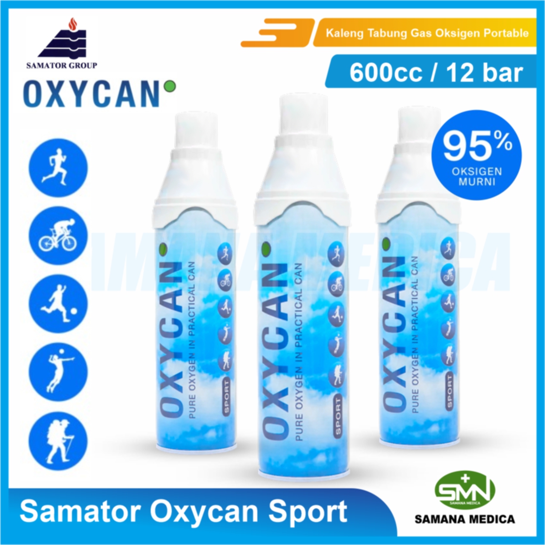 Samator Oxycan Sport 600 cc - Kaleng Tabung Gas Oksigen Portable - Alat ...