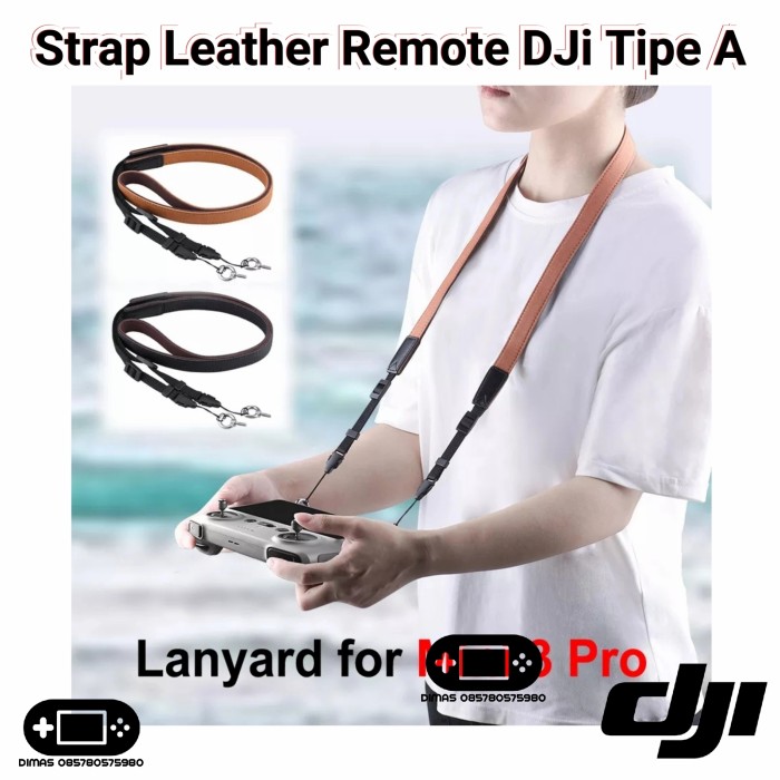 SA Strap Leather Remote DJi Tipe A Tali RC Pro Smart Controller Neck ...